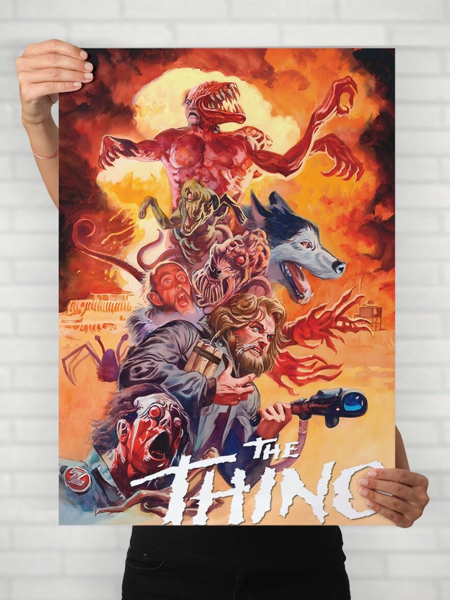 Плакат на стену для интерьера Нечто (The Thing 51) - Постер по фильму, кино, хоррору формата А1 (60x84 см)