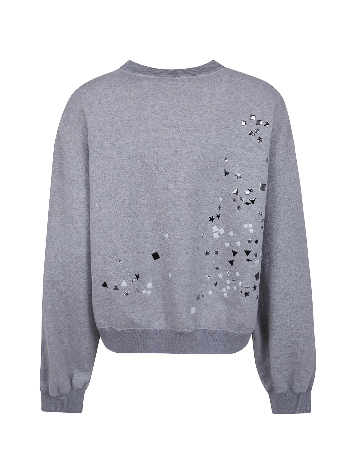 Толстовка MAISON MIHARA YASUHIRO Stud-embellished distressed sweatshirt, размер 38 — фото 1