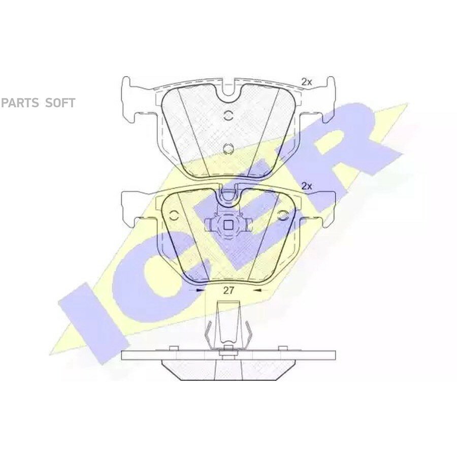 Тормозные колодки ICER 181684