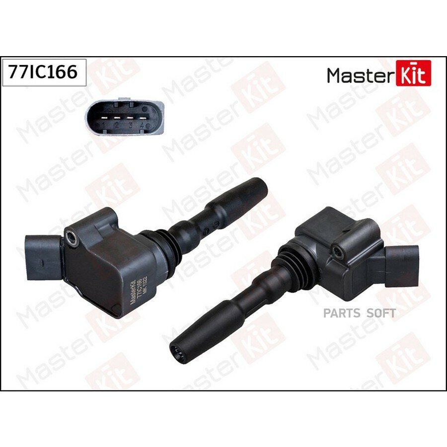Катушка зажигания audi vw 1.2tsi 1.4tsi 09-> MASTERKIT 77IC166