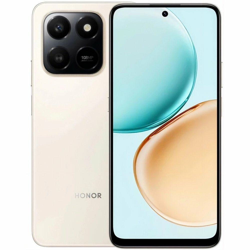 Смартфон Honor X7d 8+256 ГБ золотой