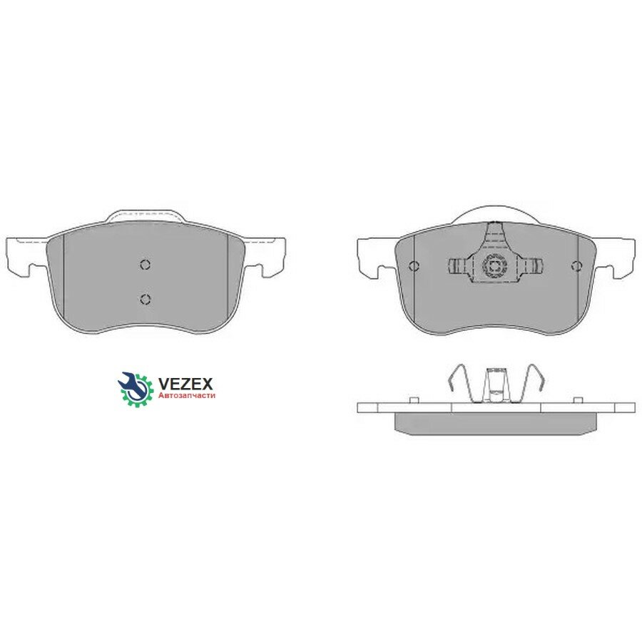 FREMAX FBP1145 колодки дисковые передние!\ Volvo S80 98>/V70/S60 00>/C70 00-02/XC70 2.5D5 02>