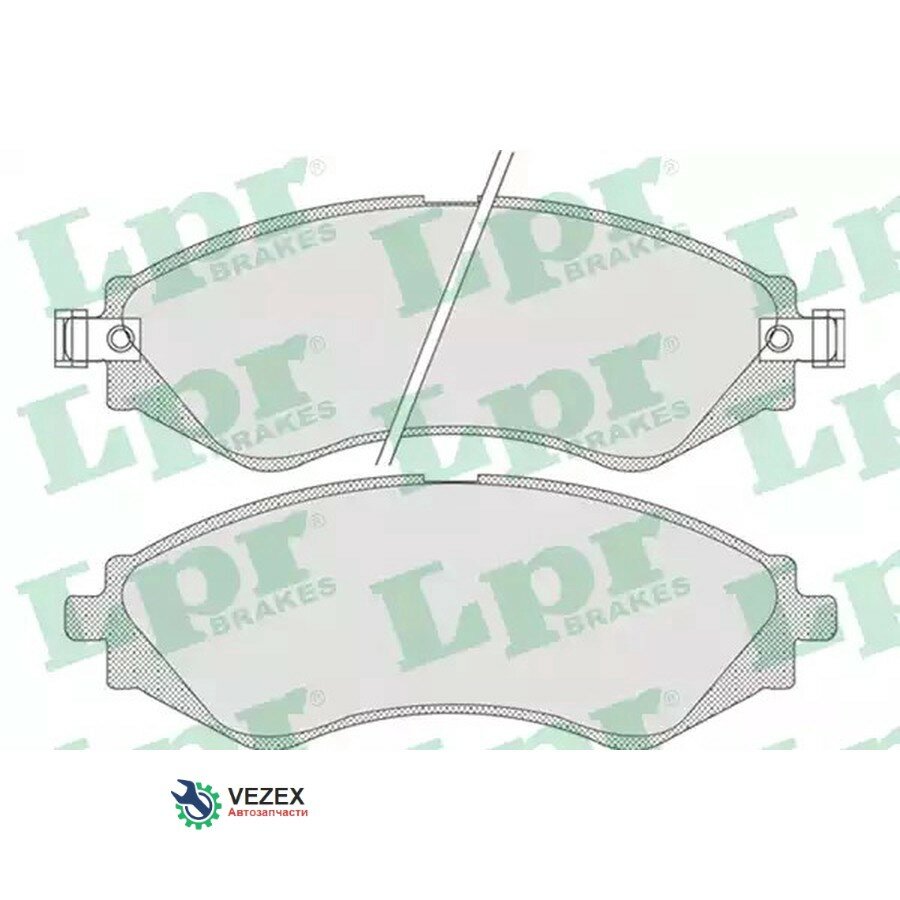 LPR 05P729 Комплект тормозных колодок 05P729