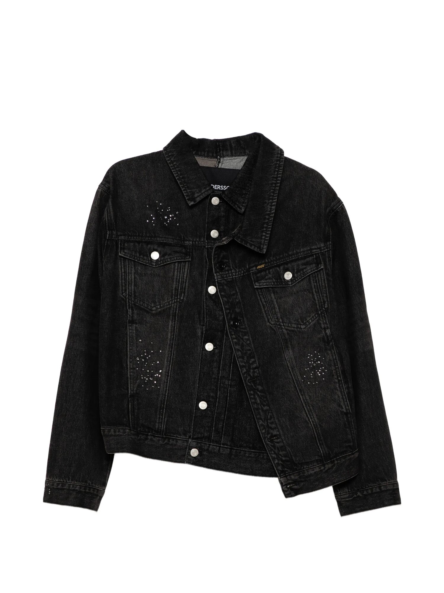 Куртка Stud-embellished asymmetric denim jacket