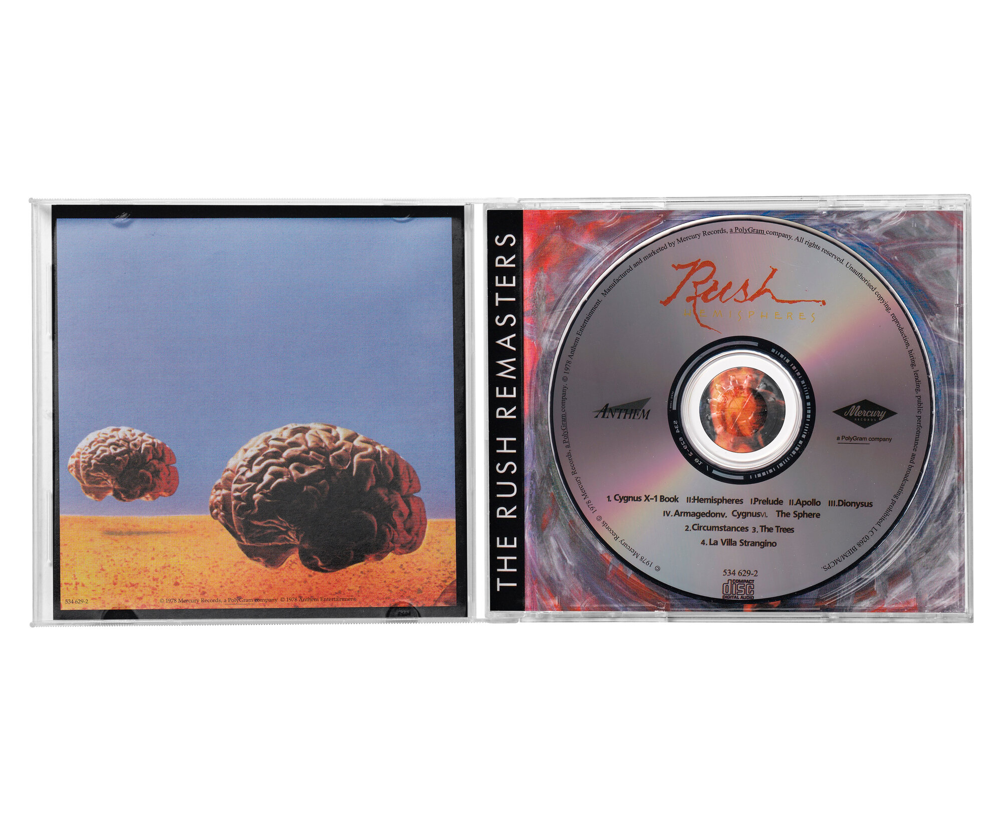 Rush - Hemispheres, 1978, 6-page, CD-Аудио — фото 1