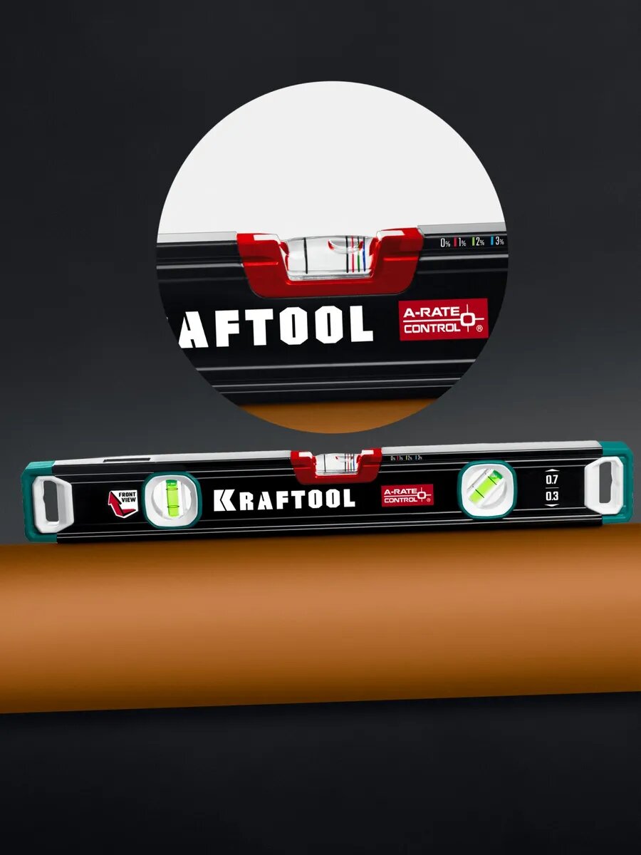 KRAFTOOL A-RATE CONTROL, 400 мм, точность 0.3 мм/м, с и
