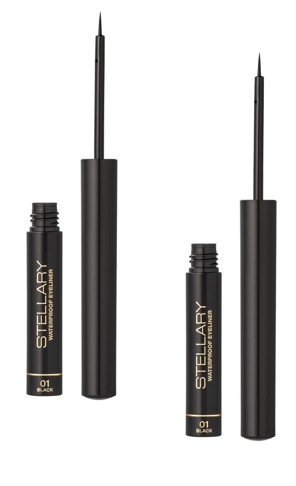 Водостойкая подводка Stellary для глаз / Waterproof eyeliner Black тон 01 2шт