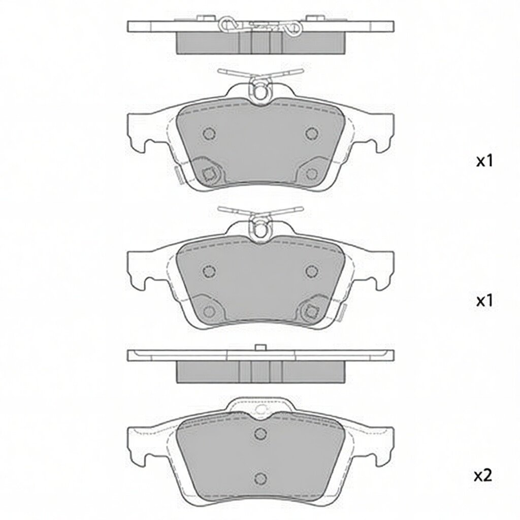 Колодки задние FORD FOCUS III 12- SP1947 Sangsin brake арт. SP1947