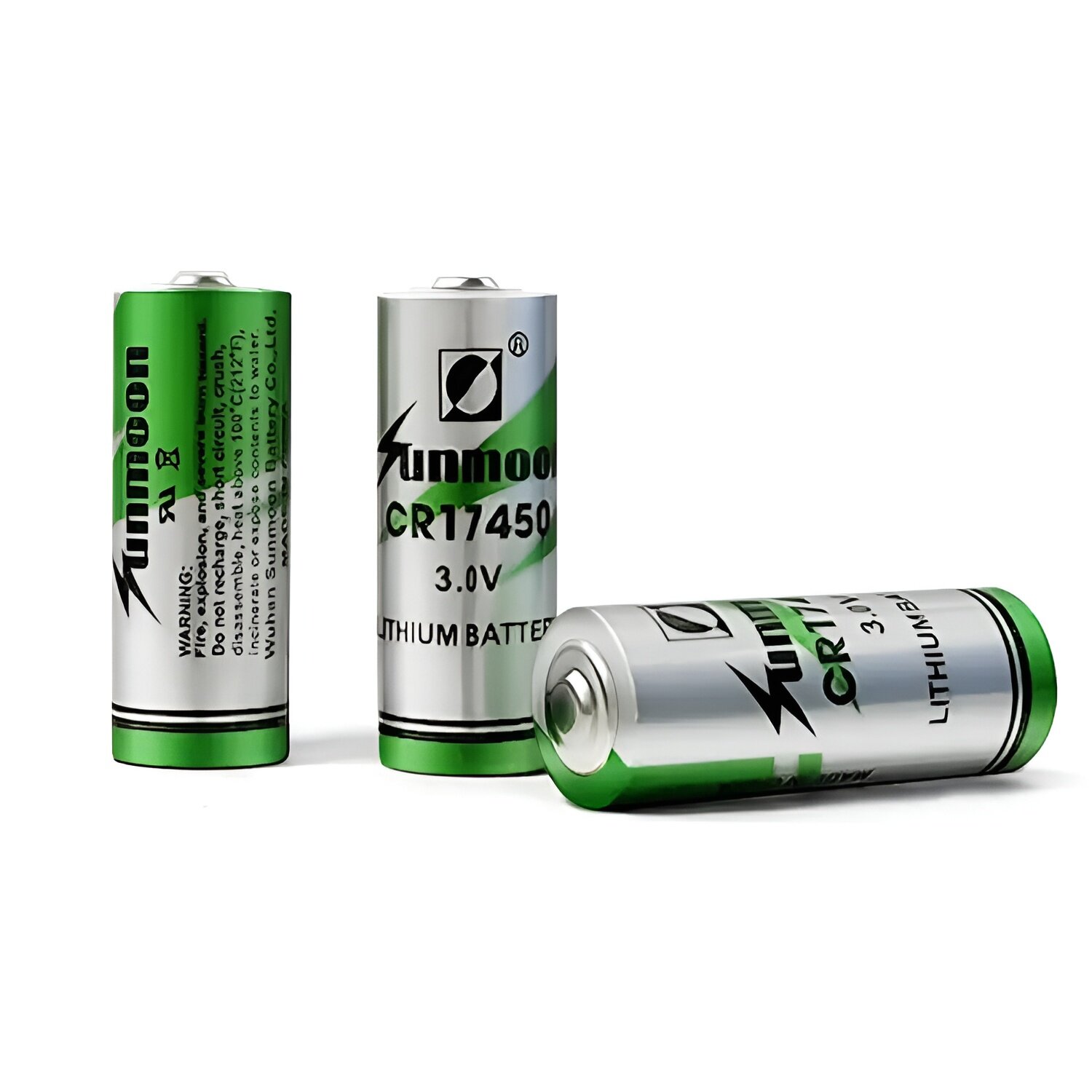 Батарейка литиевая SunMoon CR17450, напряжение 3.0 В, емкость 2400mAh