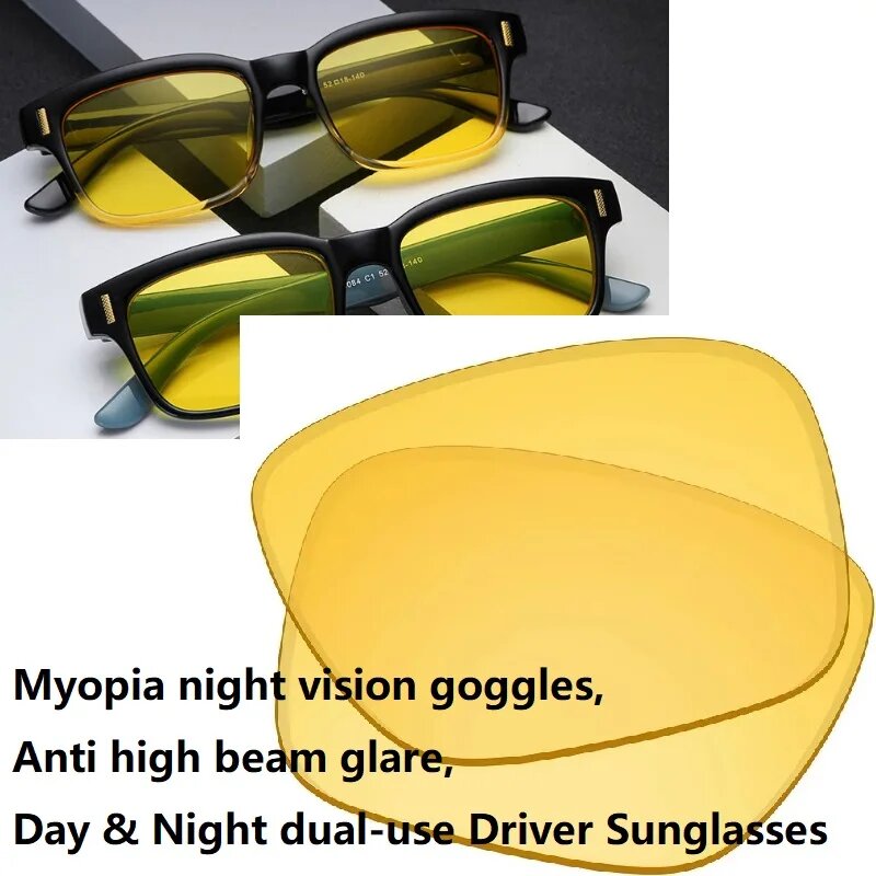 Поляризованные линзы SO SMOOTH WIND для очков night vision yellow, 1.56