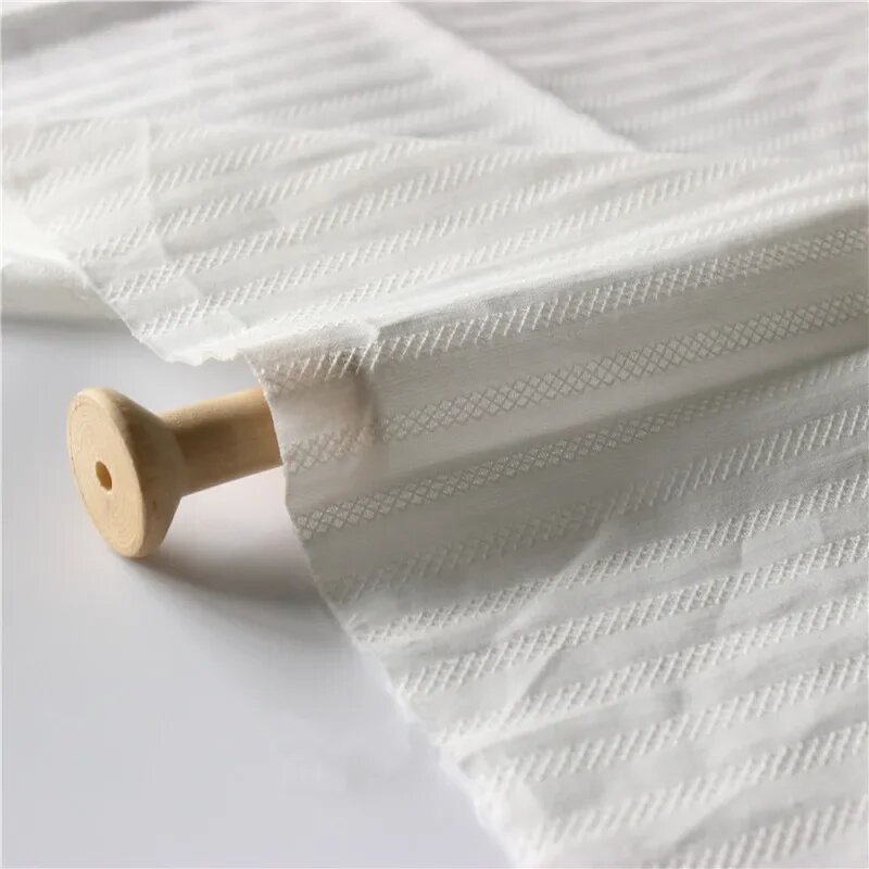 Хлопковая жаккардовая ткань arutinbarry 150x50 см для пошива Белый, White