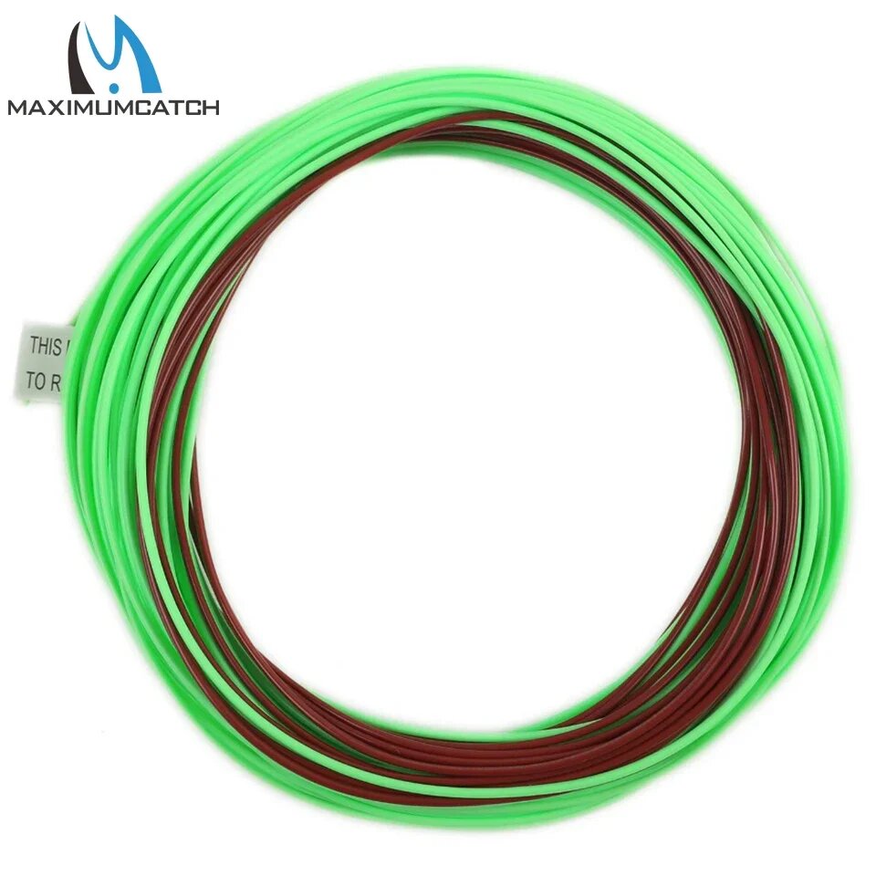 MAXIMUMCATCH 4-8WT 80-100FT WF Плавающая леска для нахлыста Зеленый, WF8S, BrownLemon Green3ips