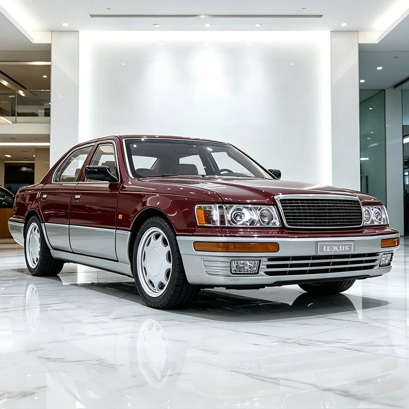 Lexus LS400 Бордовый, 1:24, Red