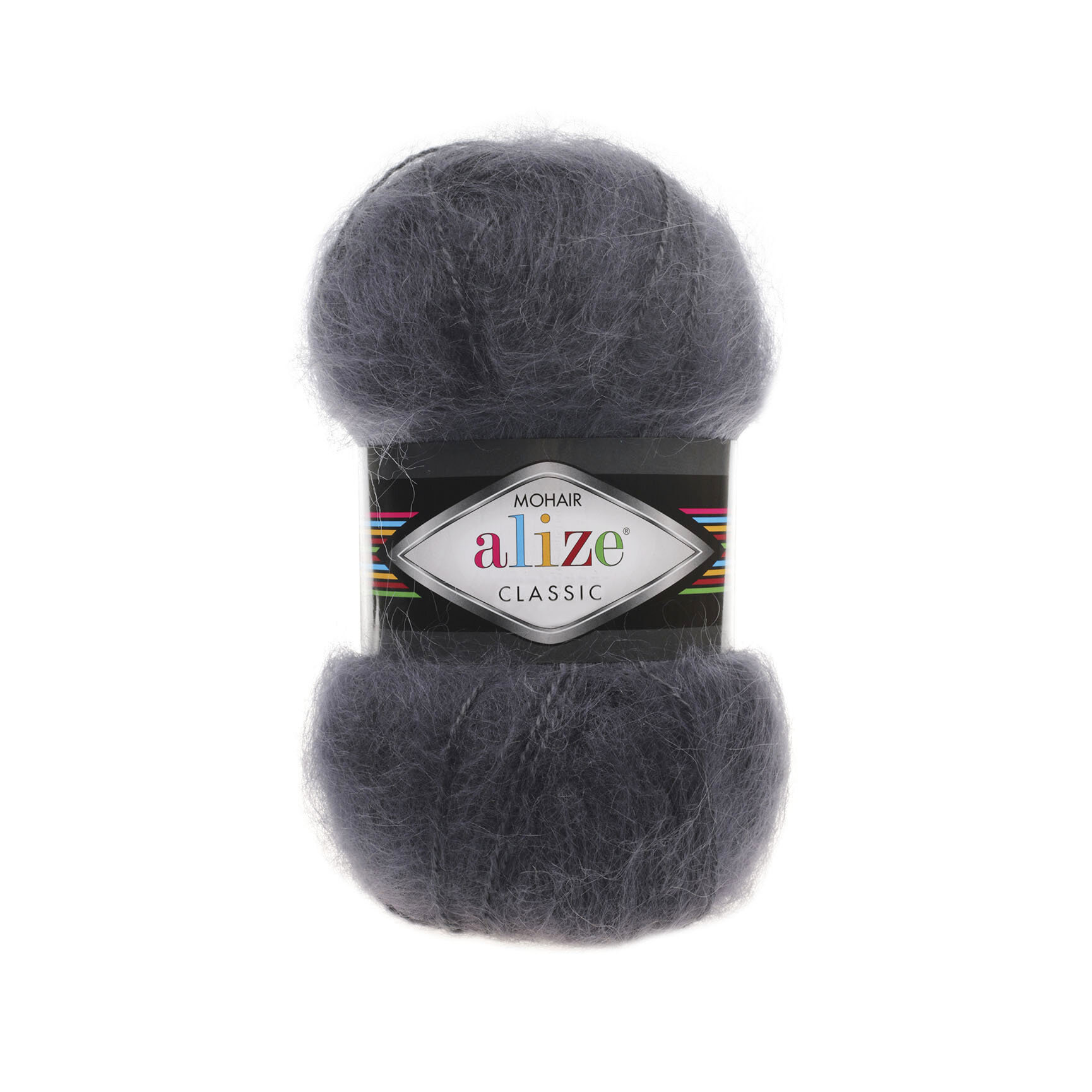 Пряжа для вязания Alize Mohair classic new 53 маренго 100 гр/200 м 25% мохер, 24% шерсть, 51% акрил
