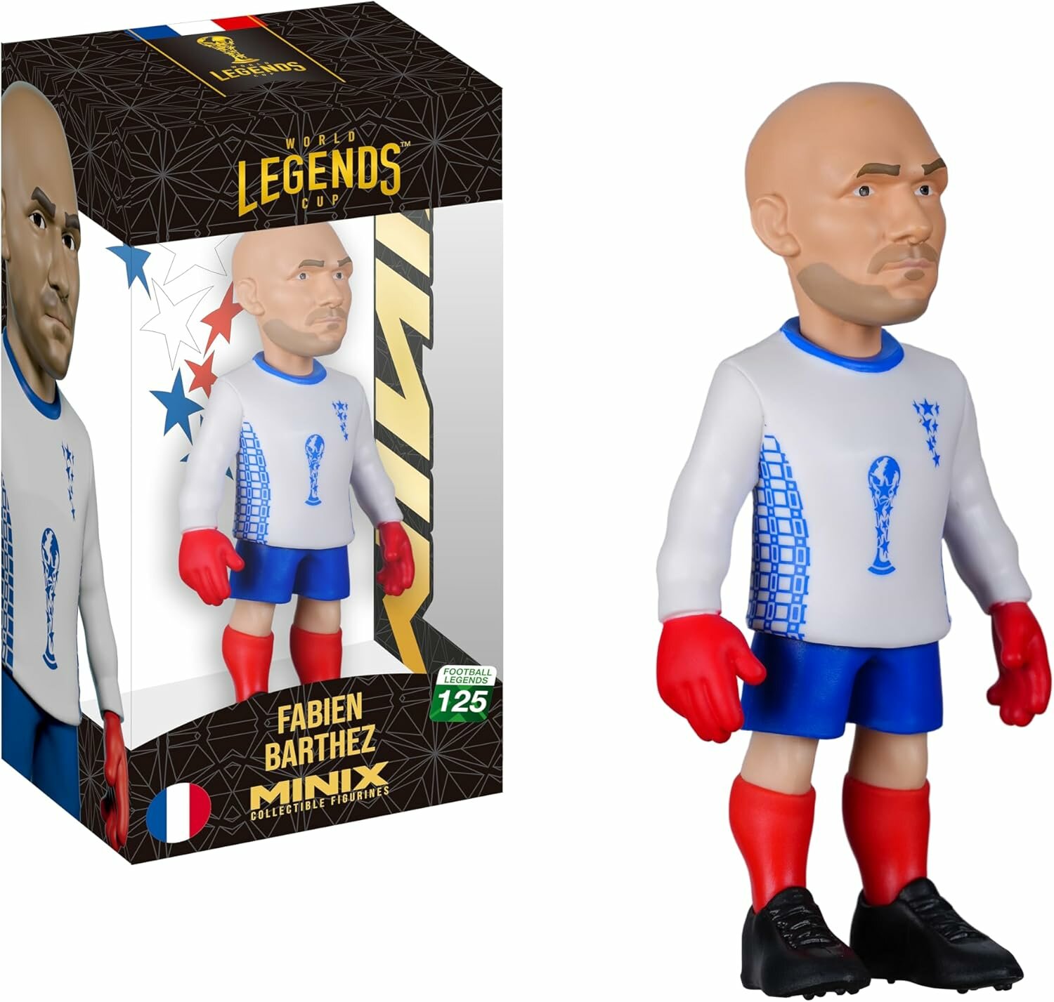 Фигурка MINIX Футбольные легенды - Fabien Barthez/Фабьен Бартез, Чемпионат мира #125 - Франция,12 см - Миникс MN24940