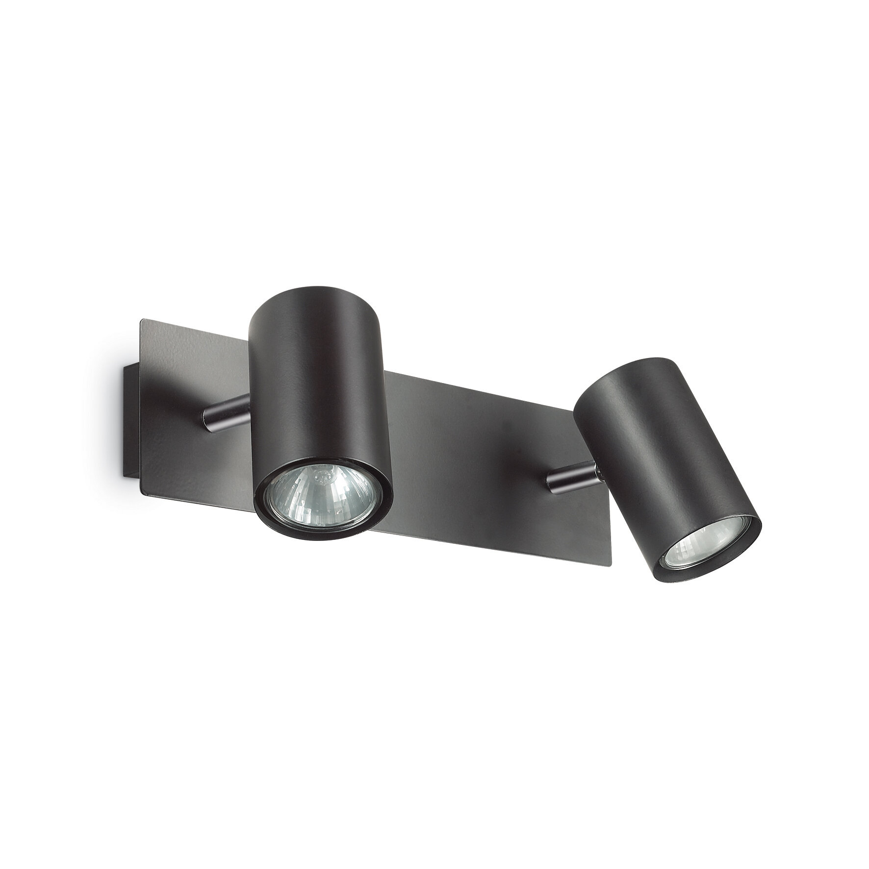 Светильник настенный ideal lux Spot AP2 макс.2x50Вт IP20 GU10 230В Черный Металл Без ламп 156743.