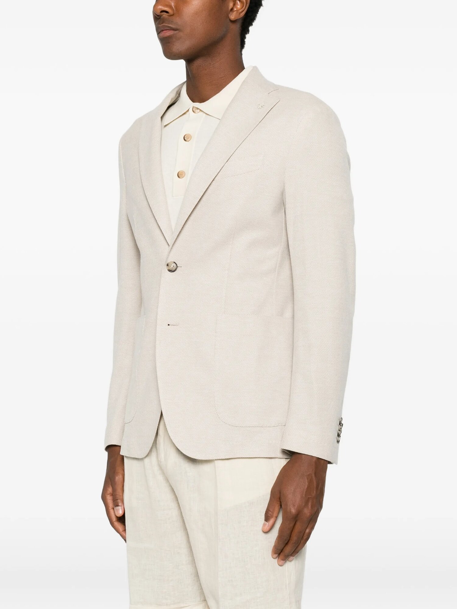 Пиджак Manuel Ritz Single-breasted notch-lapel blazer, размер 54, разноцветный — фото 1