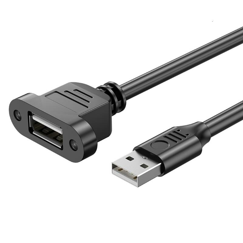 USB 2.0 удлинитель с креплением, 15cm - Прямая голова