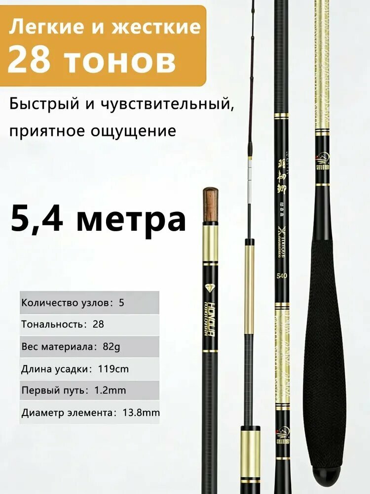 Удилище, рабочая длина: 540 см , до 4000.1 гр