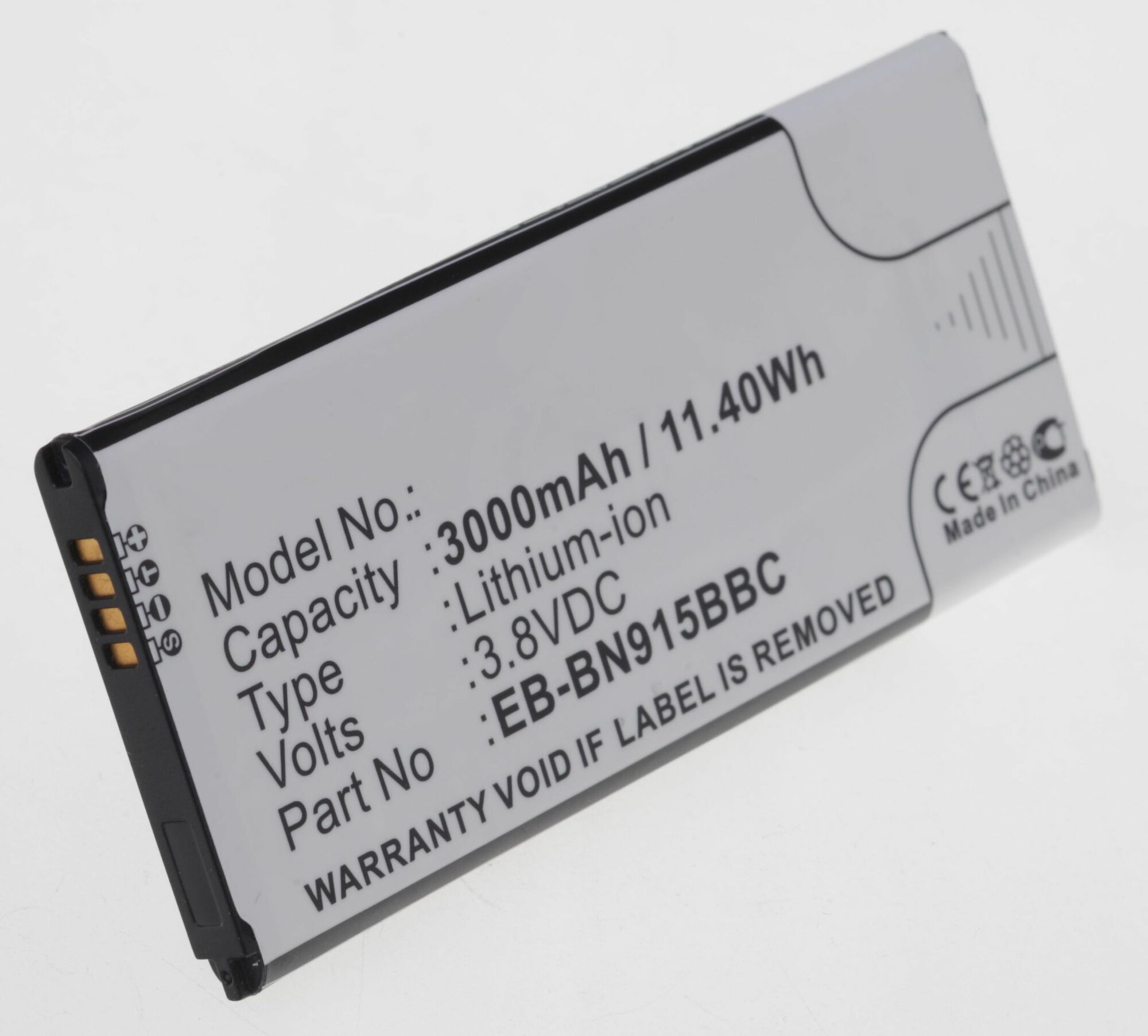 Аккумуляторная батарея iBatt 3000mAh для Samsung EB-BN915BBE, EB-BN915BBC, EB-BN915BBK, Galaxy Note Edge, SM-N915, Note Edge 4G,