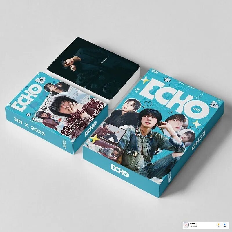 Эксклюзивный набор из 55 LOMO карт JIN BTS ECHO с плакатом для коллекции KPOP