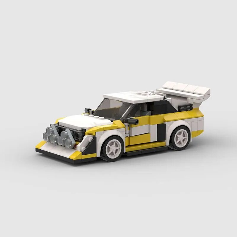 Блок-конструктор для гоночных машин Audi Quattro S1, игрушки для детей