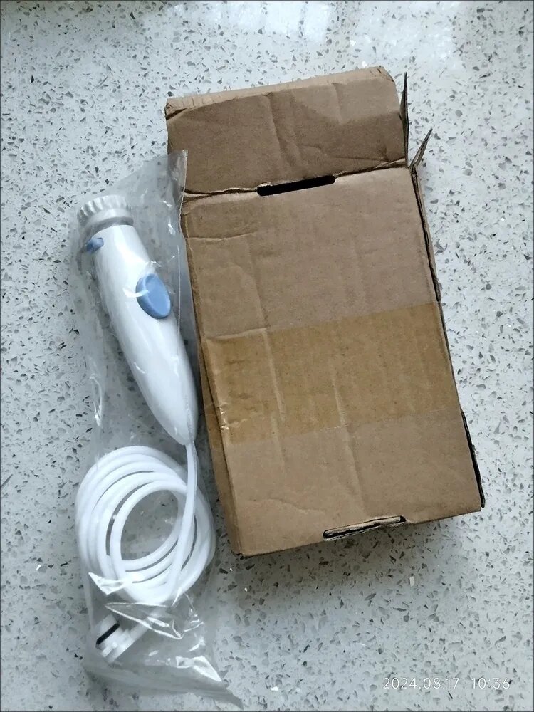 Сменная ручка-шланг для ирригатора типа WaterPik, Белый, 1 шт, Аксессуары для ирригатора — фото 1