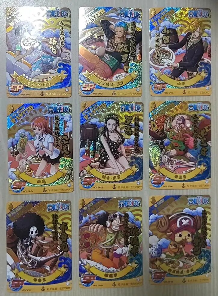 Коллекционные карты One Piece Bandai Nami Hancock Yamato Robin Luffy Sanji Zoro Ace Brook Law