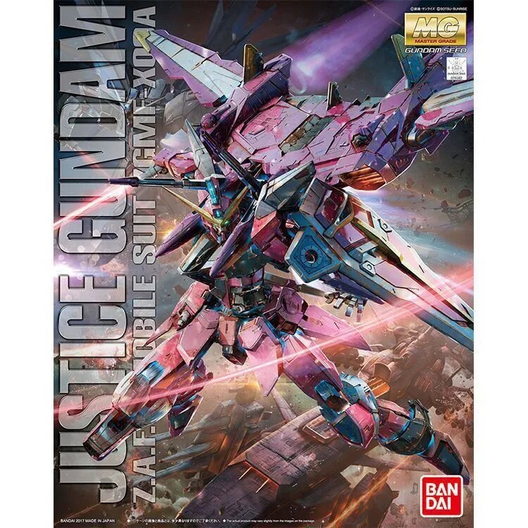 Фигурка Bandai MG 1/100 JUSTICE Gundam Красивый цвет X966 Модель из Японии