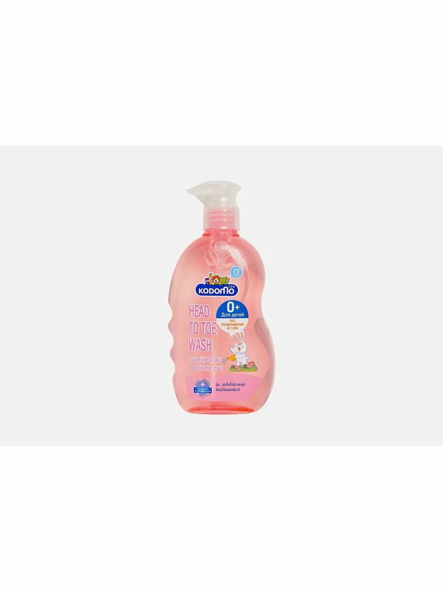 Детский шампунь-гель LION KODOMO Pink Hanabaki 400 мл