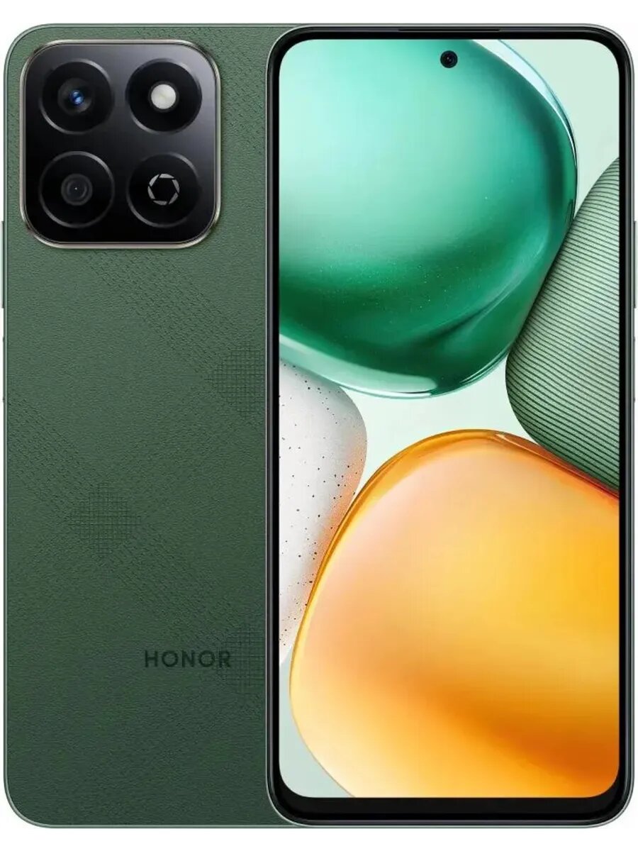 Смартфон HONOR X7c 6 ГБ/128 ГБ Зеленый Ростест (EAC), NFC, камера 108+2 Мп, экран 6.77" — фото 1