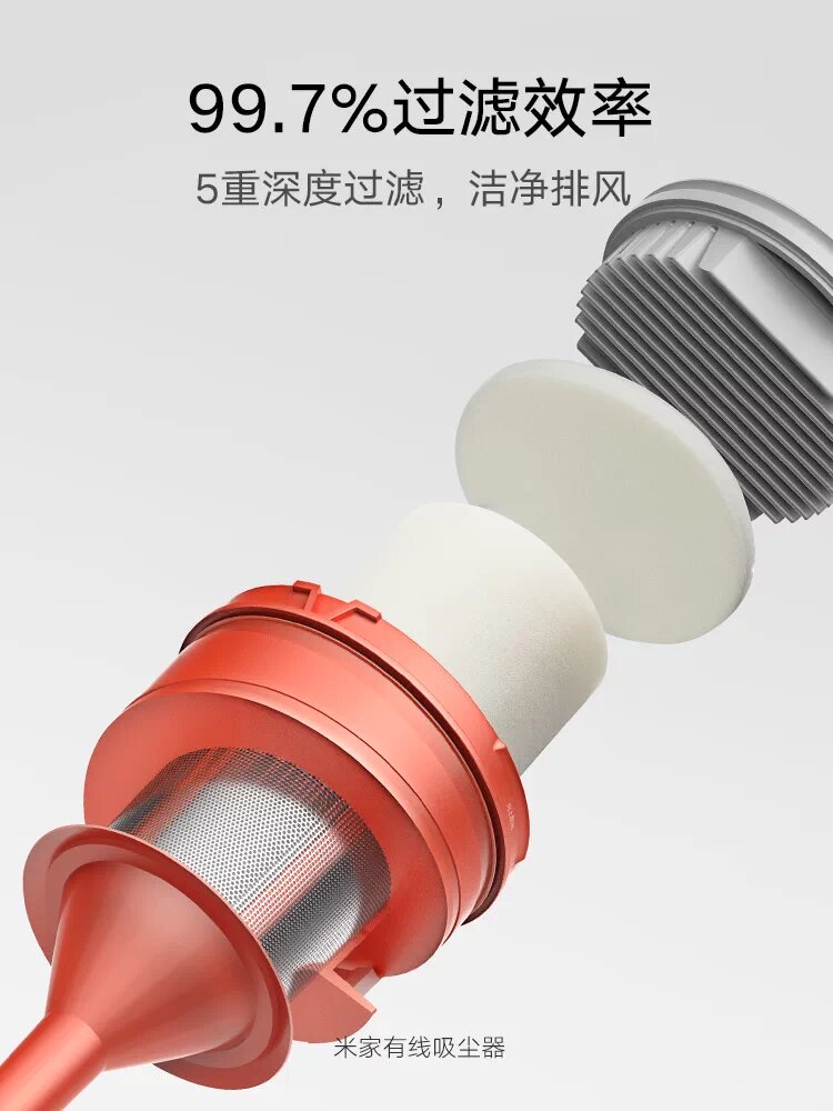 Xiaomi Mijia ручной линейный пылесос бытовой маленький с большим всасыванием мощный пылесос для уборки дома