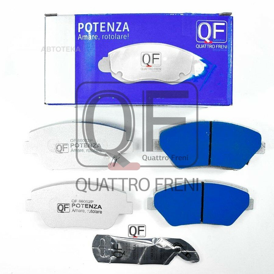Колодки тормозные HYUNDAI/KIA I30/ELANTRA 11-/CEED 12- перед. QUATTRO FRENI QF86002P