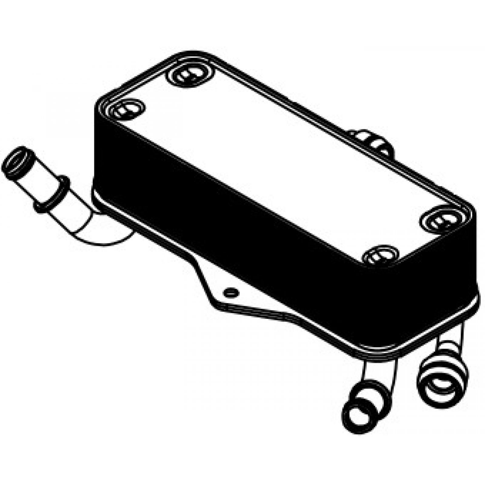 Масляный радиатор, для Ауди A6 2011-, A7 2010- oem 4G0317021AG, 4G0317021M арт LOC1813
