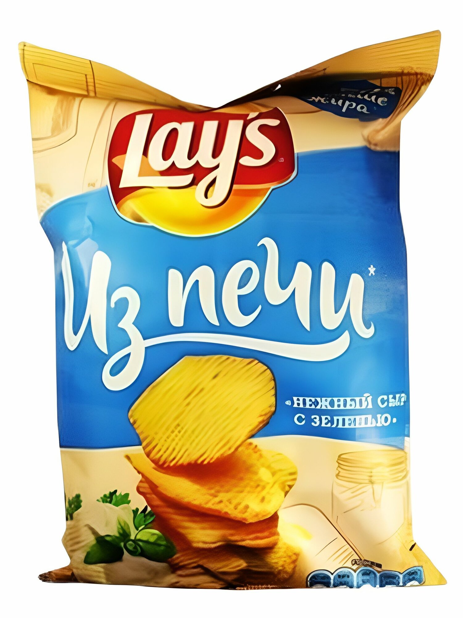 Чипсы картофельные Lay's Из печи Нежный сыр с зеленью 85 г