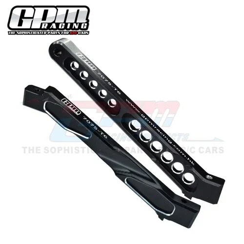 GPM Металлический передний + задний кронштейн шасси для ARRMA 1/7 LIMITLESS F1 V2 Черный, черный