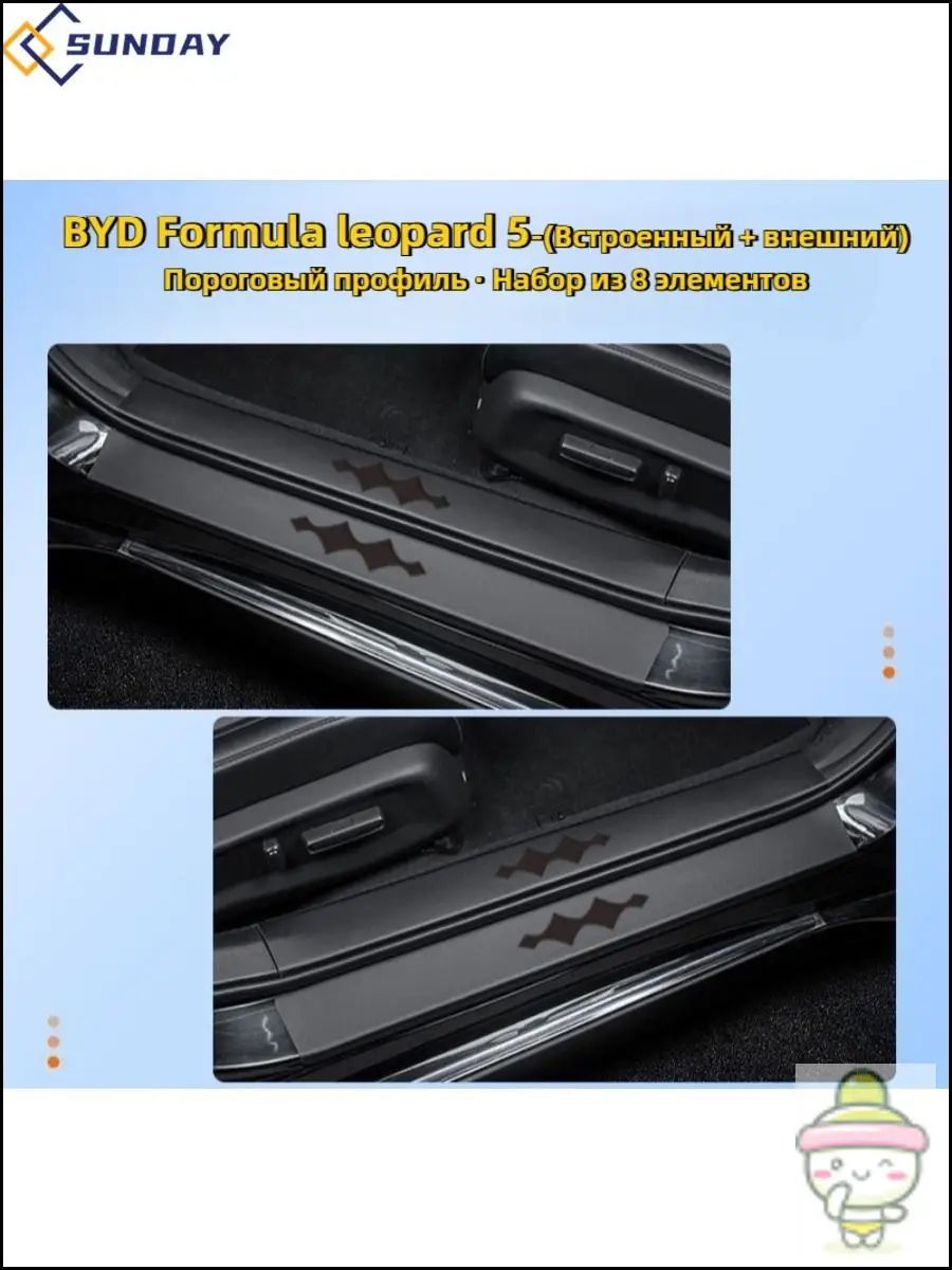 BYD Equation Leopard 5 Наклейка для защиты порога автомобиля, byd equation leopard 5 Автозапчасти