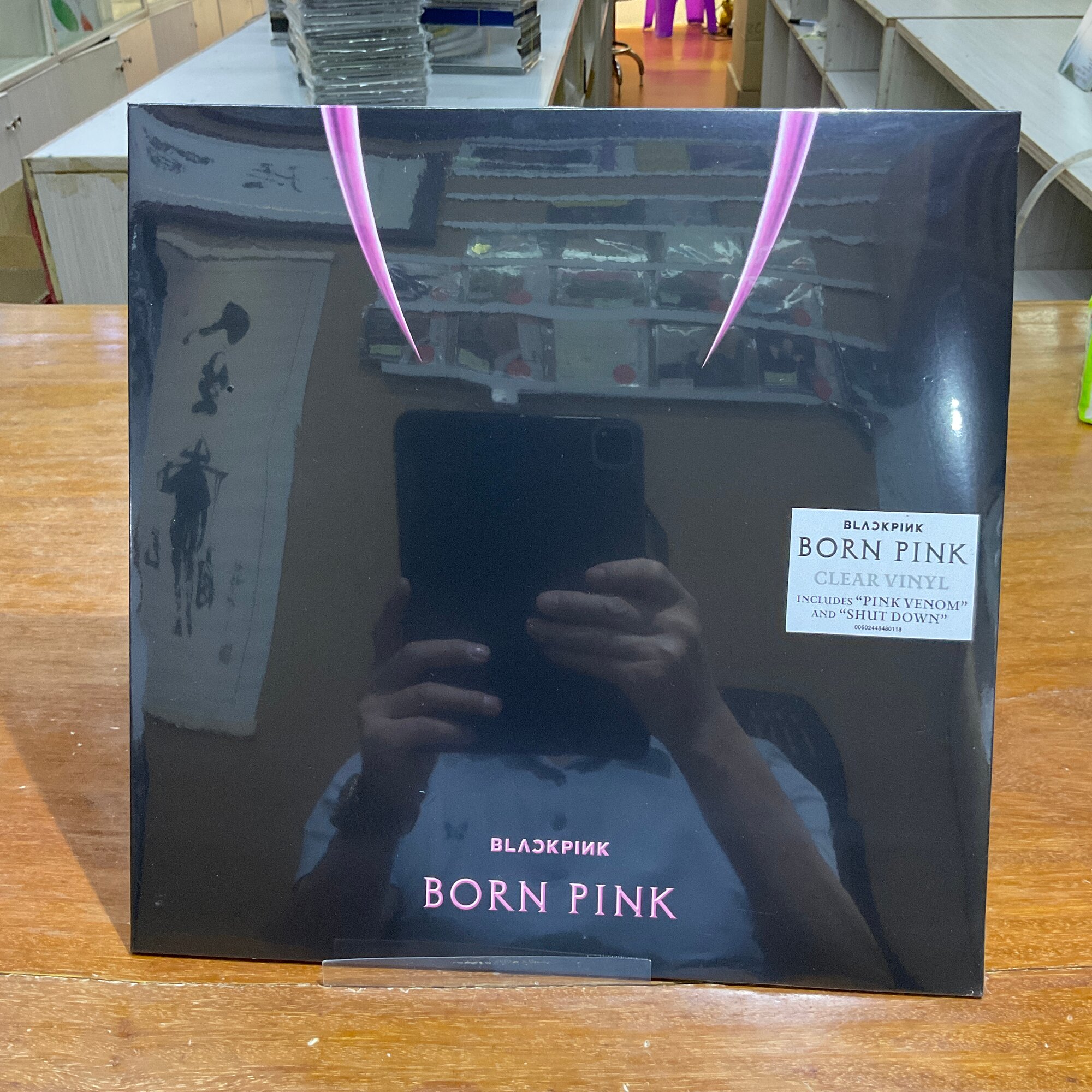 Blackpink - Born Pink (LP) (Coloured clear Vinyl), Виниловый альбом Blackpink "Born Pink" (второй альбом), прозрачный цветной,