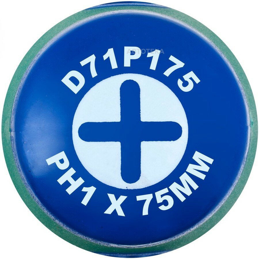 Отвертка стержневая крестовая ANTI-SLIP GRIP PH1х75 мм JONNESWAY D71P175