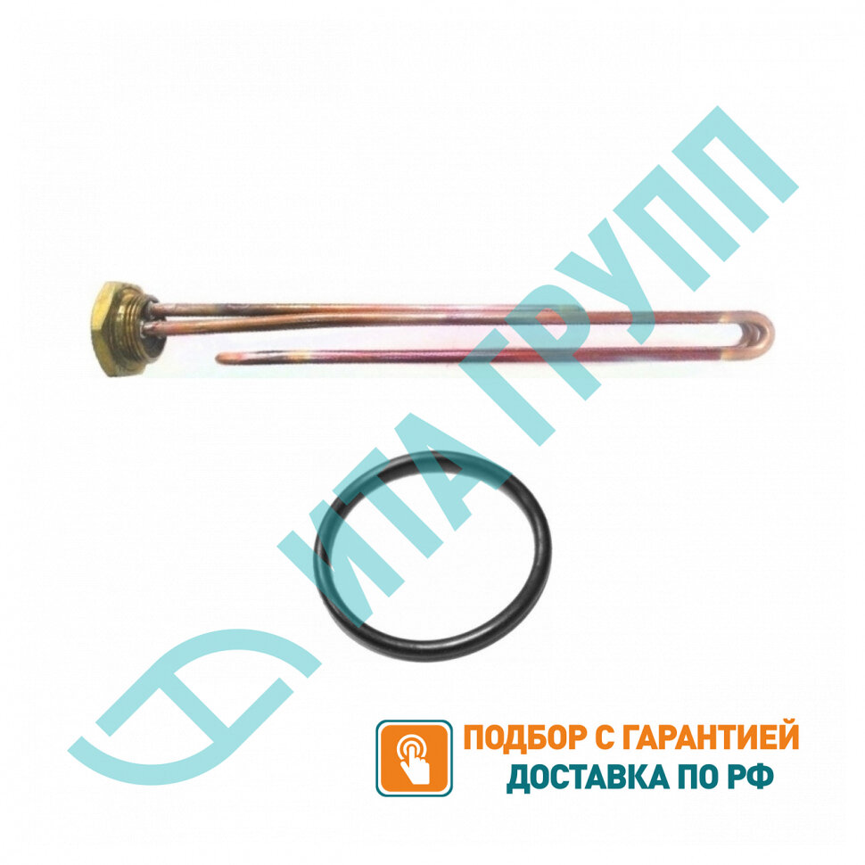 Комплект ТЭН 4кВт (4000Вт) RCT резьбовой 42мм для Ariston, De Luxe, Real, Thermex + прокладка, 182235K