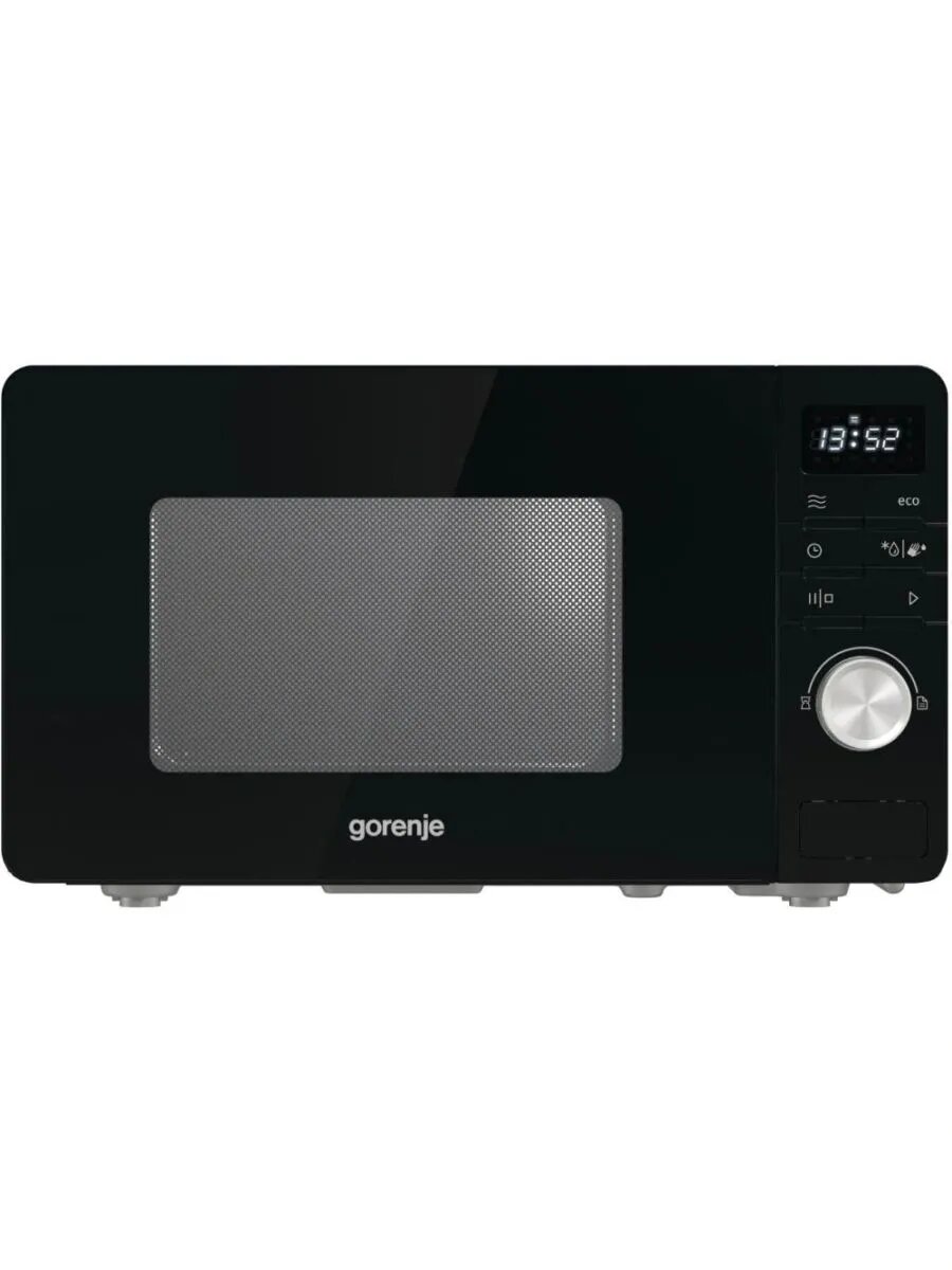 Микроволновая печь Gorenje MO20A3B, 20 л, 800 Вт, чёрный, 11 автопрограмм, очистка AquaClean