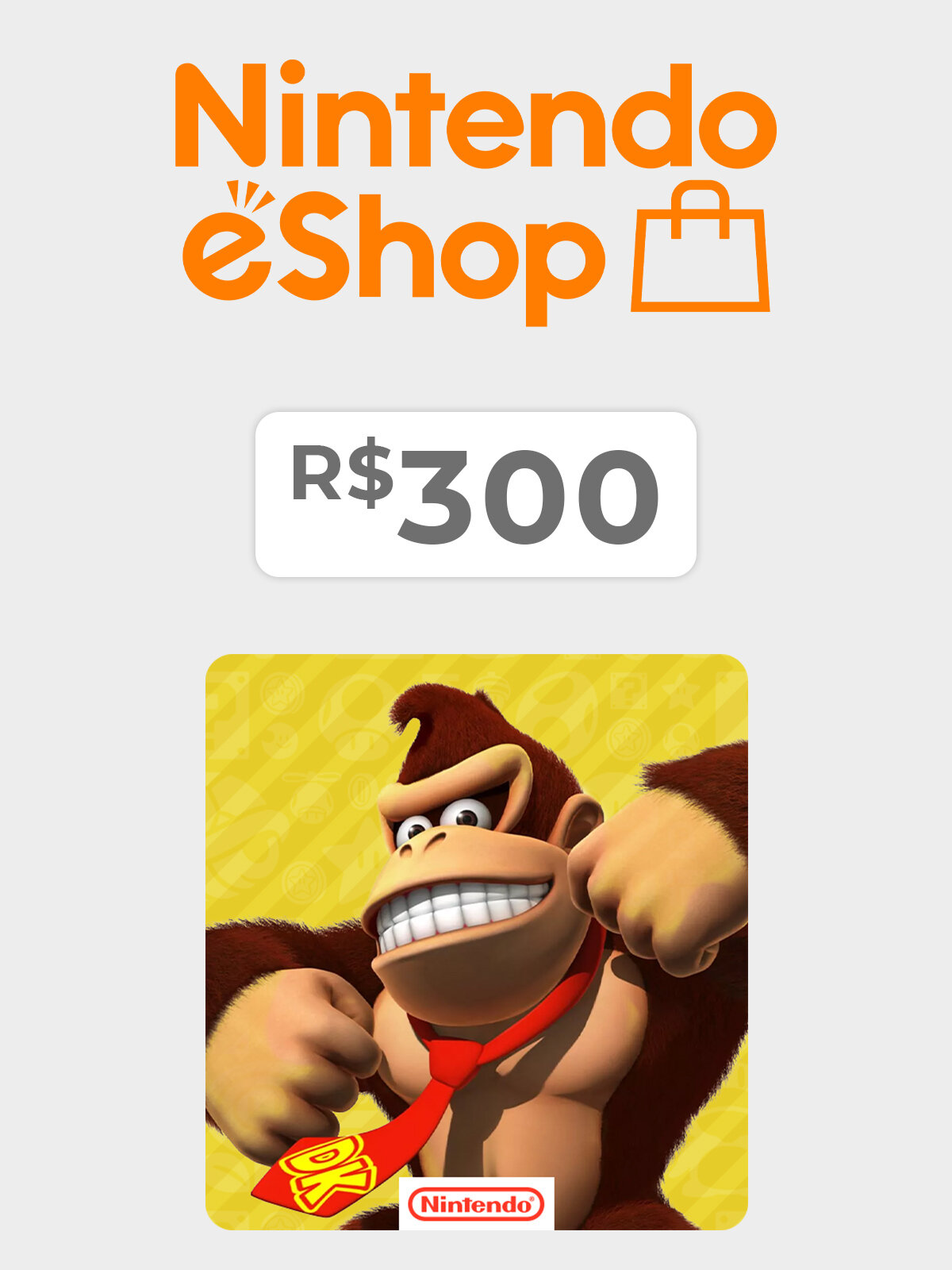 Карта оплаты Nintendo eShop 300 BRL Brazil [Цифровая версия]