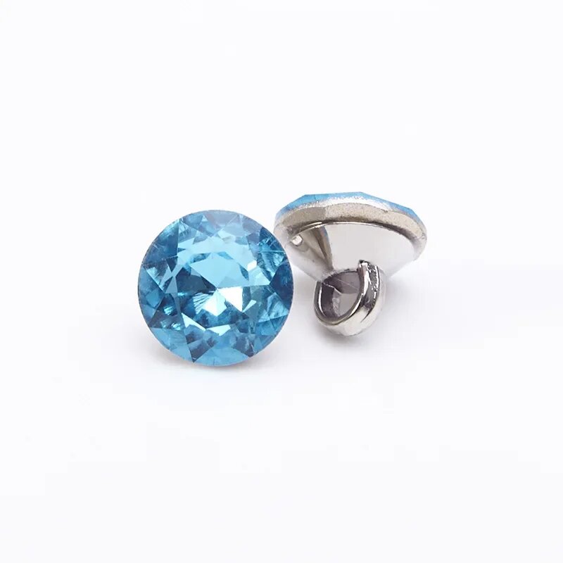 Пуговица с кристаллом Sky Blue