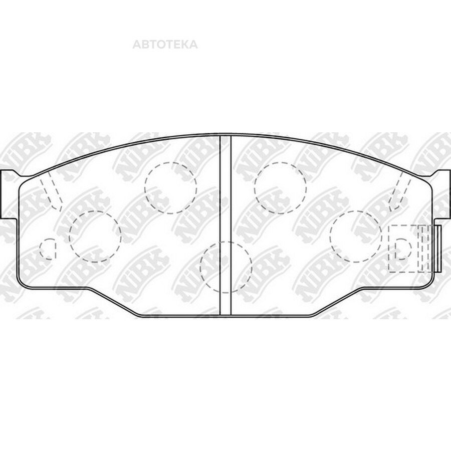 Колодки тормозные дисковые PN4150 NIBK PN4150