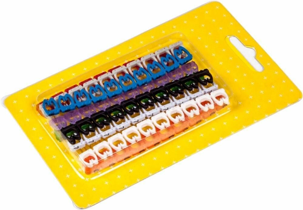 Набор клипс Lanmaster для маркировки, с цифрами, 100 шт (LAN-MCC-NUM-SET-C5E)