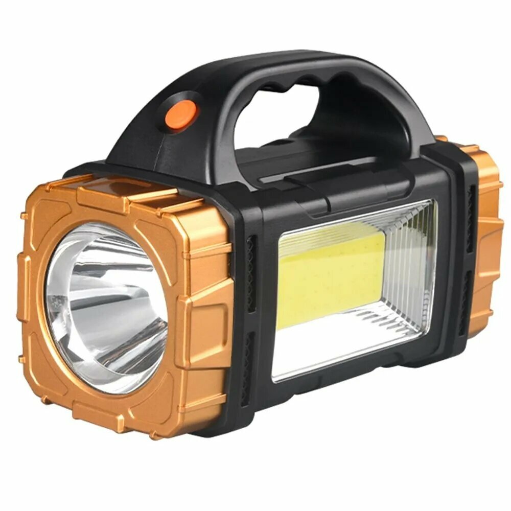 Многофункциональный портативный светильник-пауэрбанк, LED-фонарик 1500 мАч, 8 режимов, USB-зарядка, мощный прожектор