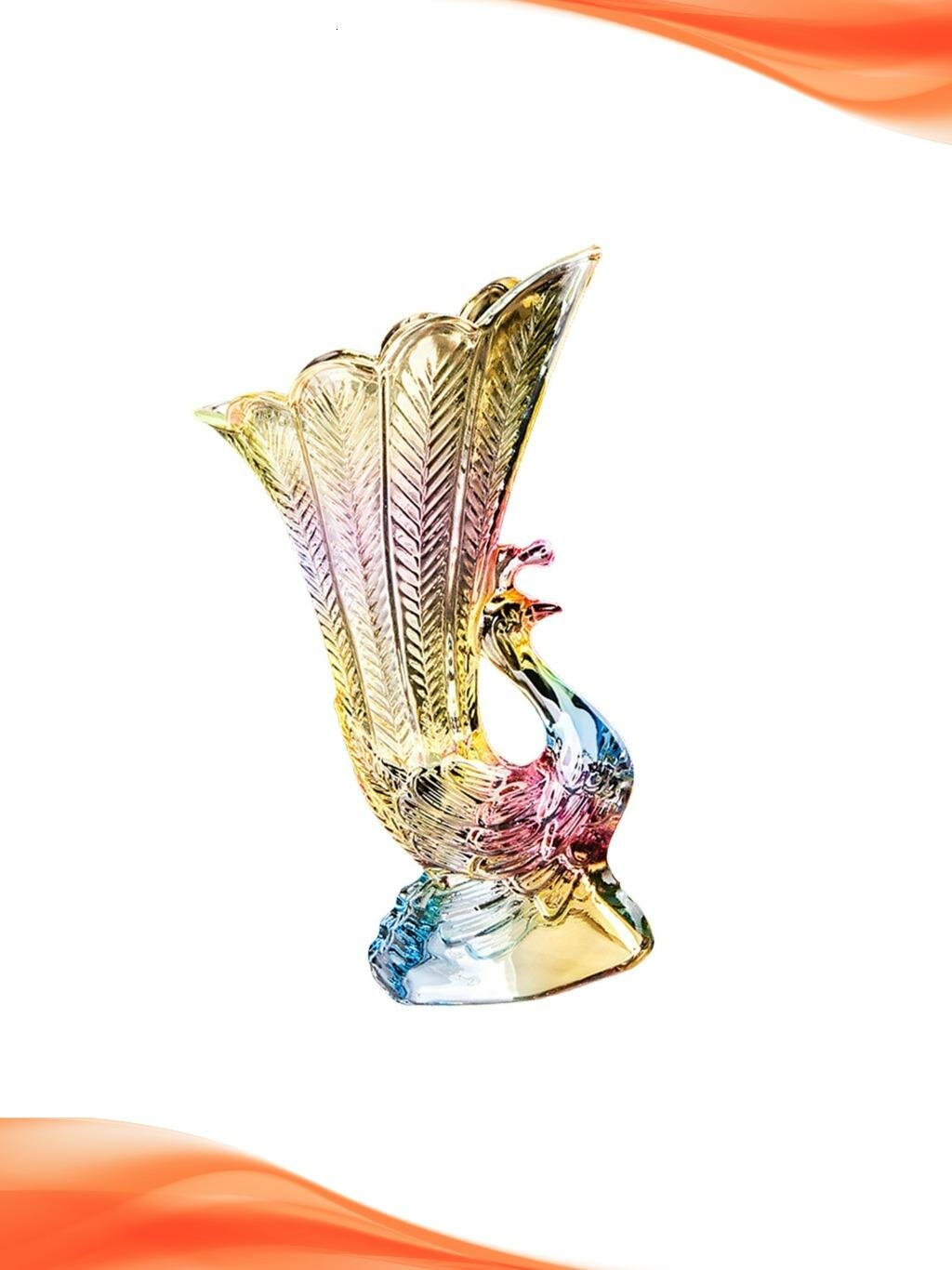 Стеклянные вазы ручной работы, семь цветов