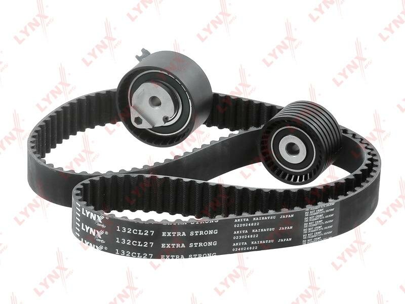 Комплект ремня ГРМ LYNX AUTO PK-1216 Renault 1.4, 1.6 Clio 99-12, Fluence 10->, Kangoo 97-10, Laguna 97-07, Logan I, II 04->, Megane 95->, Modus 1.4 04->, Sandero 08->, Scenic 99-08, Thalia I, II 00->