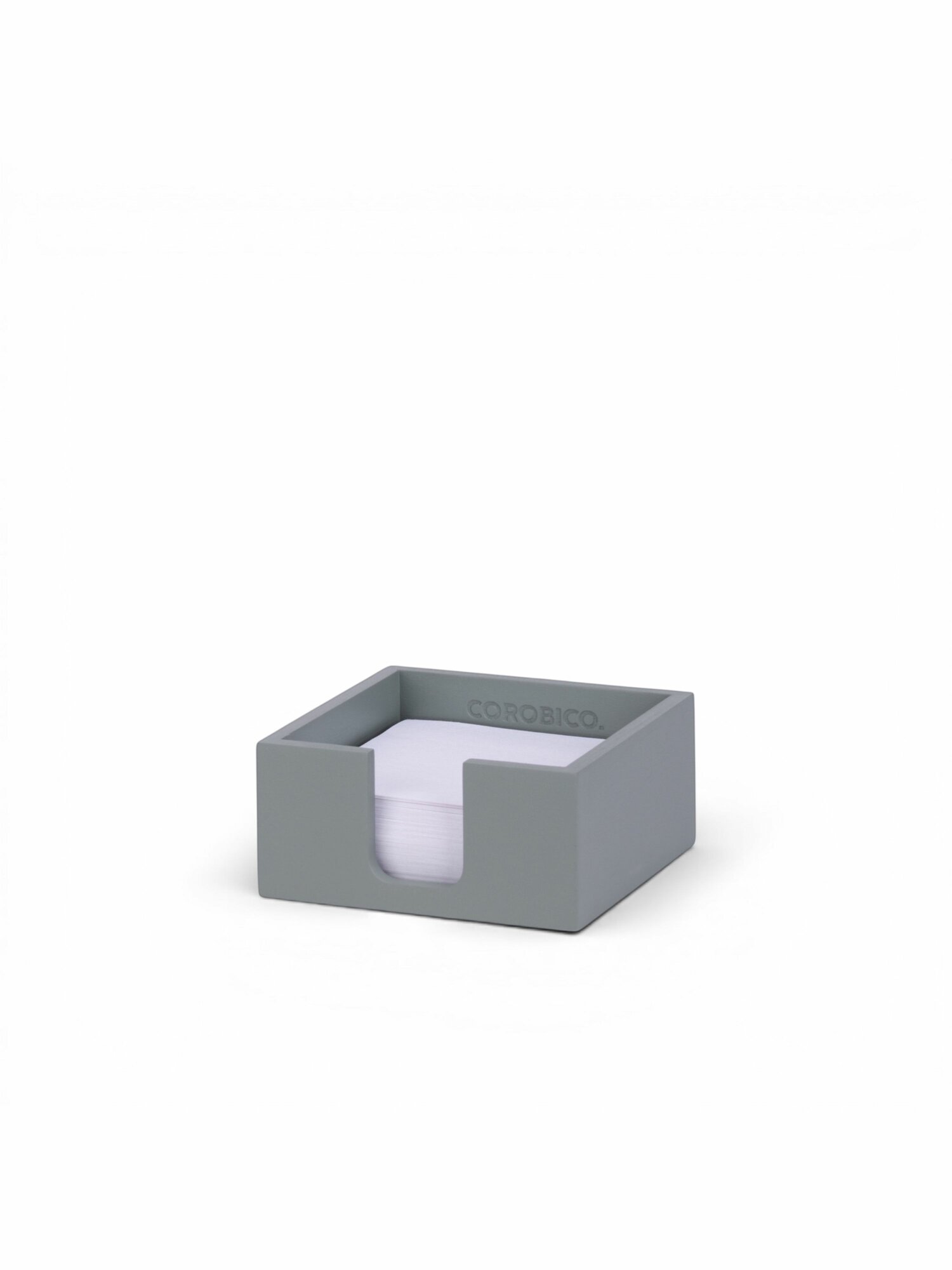 Бокс для заметок и записей Notiko, дерево, серо-зеленый