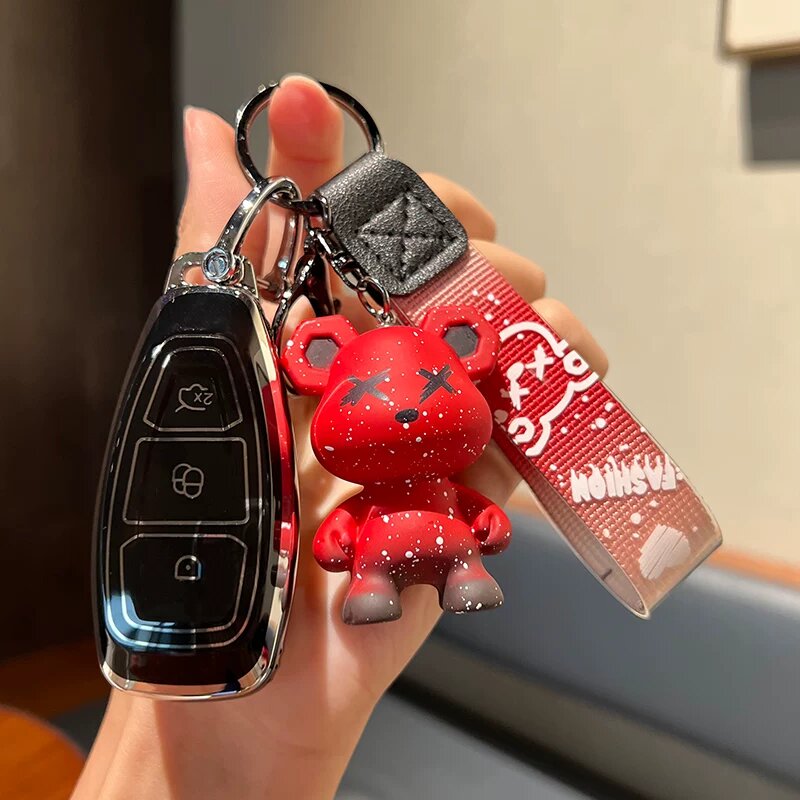 Чехол для ключа Ford Focus, Escape, Fiesta, Ecosport, Mondeo, Kuga, смарт-ключ, защитный корпус, застежка Ford E-smart